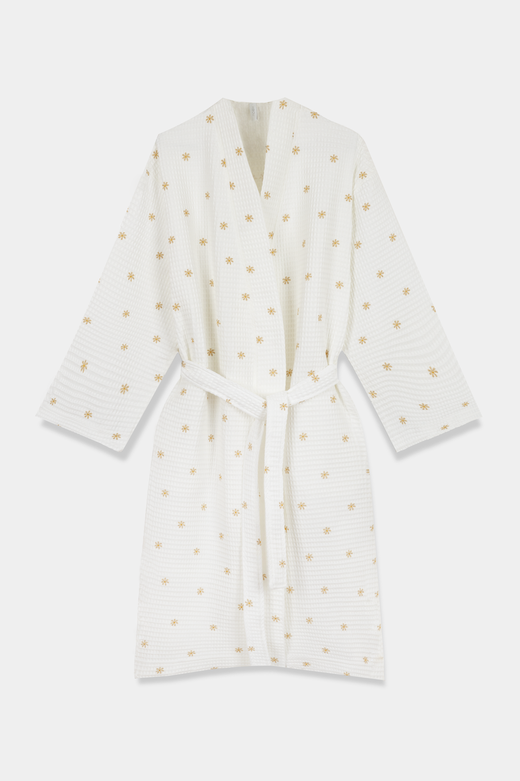 White Waffle Weave Robe at Victoria Horton blog